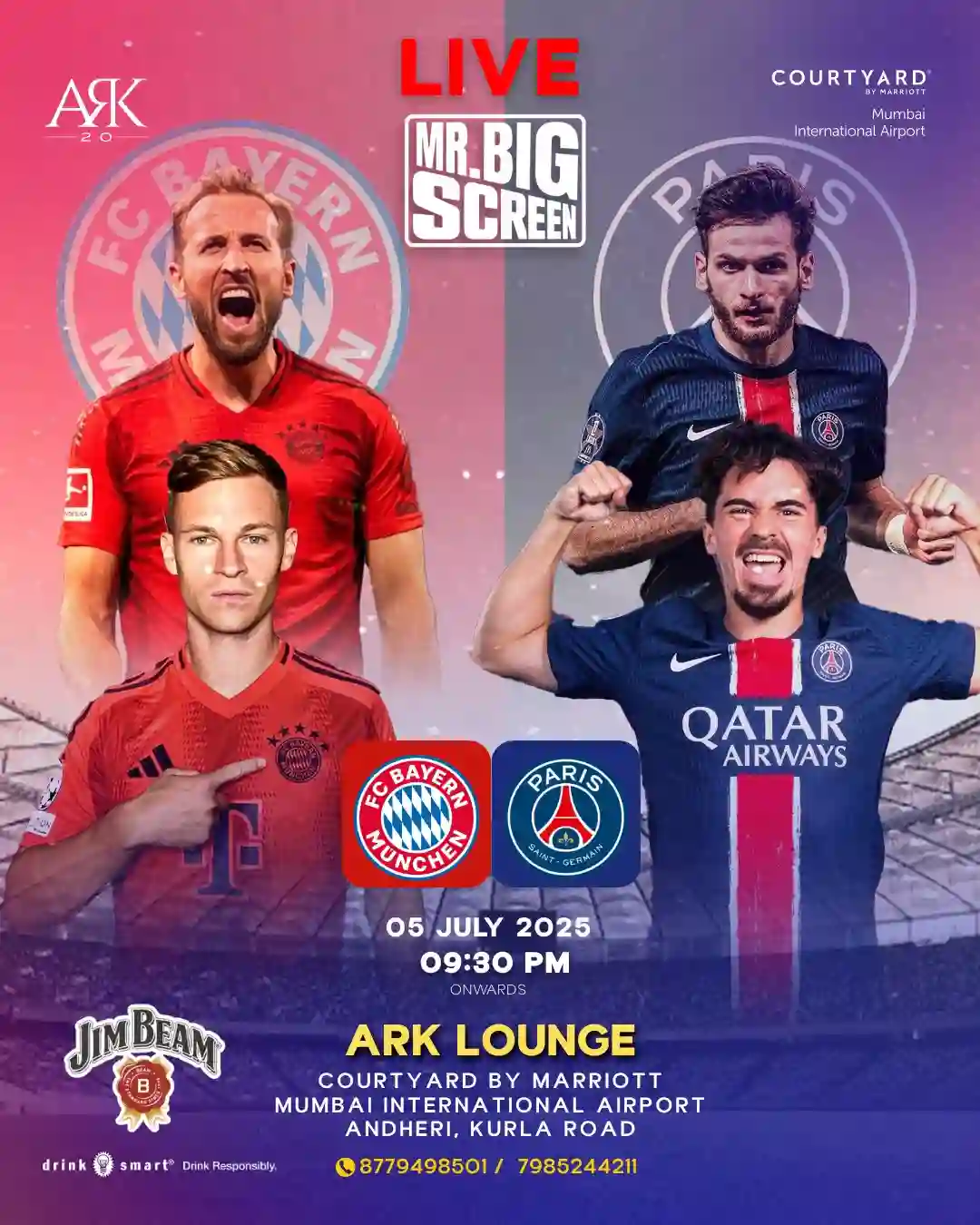 FIFA Club World Cup 2025- Bayern Munich Vs PSG, Screening, Ark Lounge ...